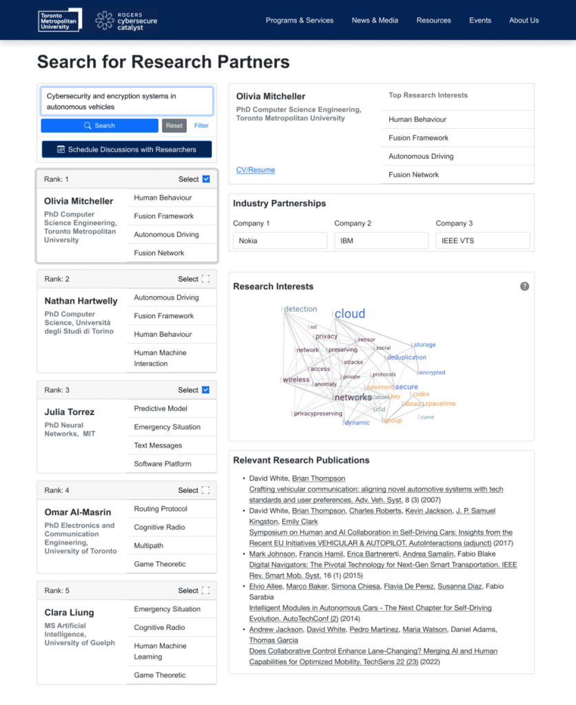 CYNAPSE: Cybersecurity Research Talent Access Platform - Rogers ...